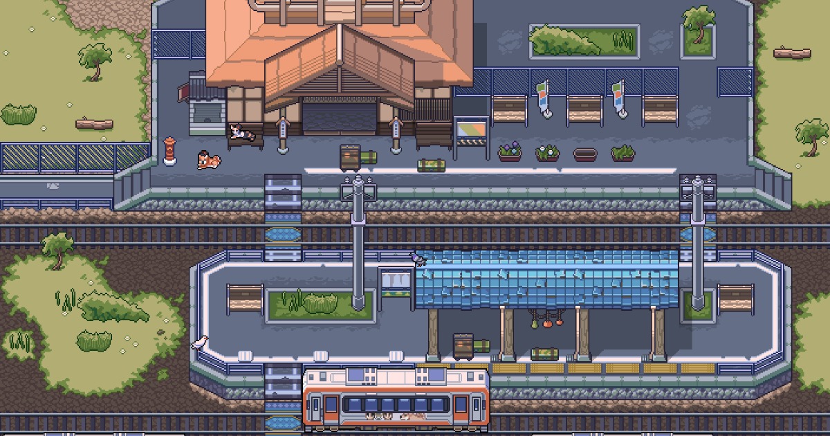 The Japan Collection: Train Station | 2D Environments | Unity Asset Store