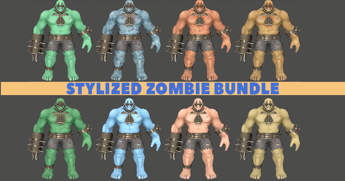Stylized Zombie Character | 3D Characters | Unity Asset Store