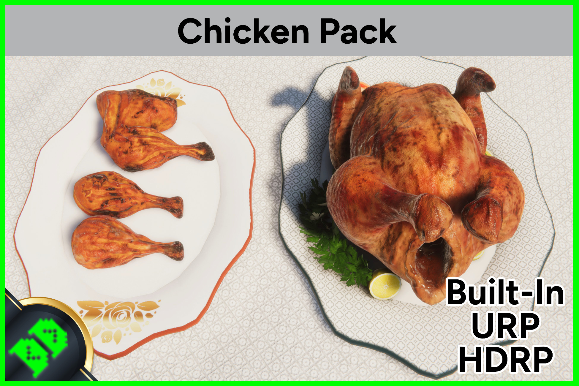 Chicken Pack | 3D Food | Unity Asset Store