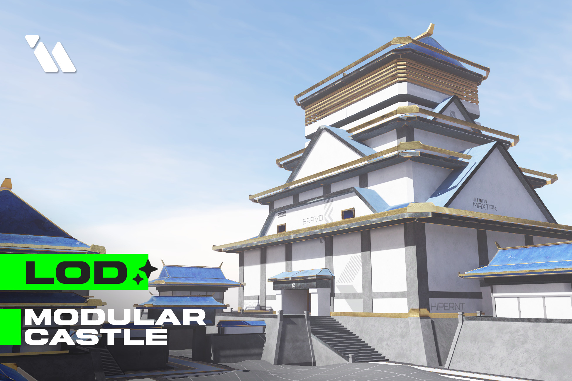 Modular Japanese Castle by Hipernt