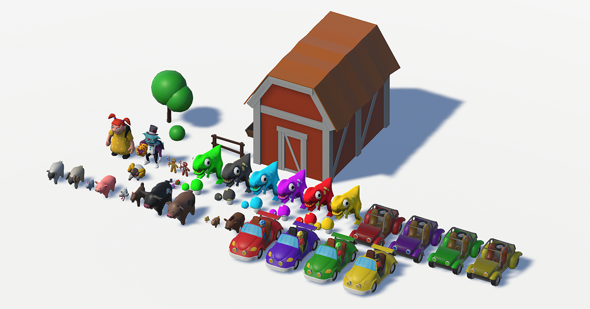Stylized characters - animals and cartoons | 3D キャラクター | Unity Asset Store