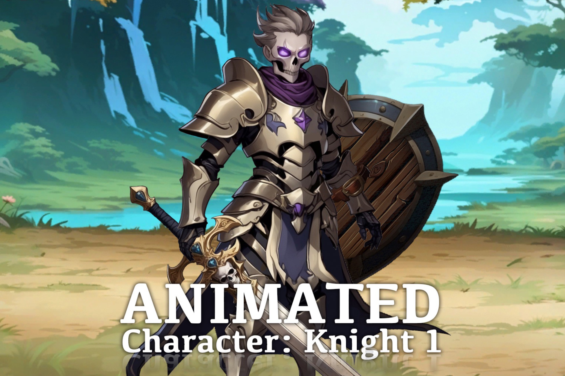 Animated 2D Character – Knight 1 (Spine) by Ten Percent Red