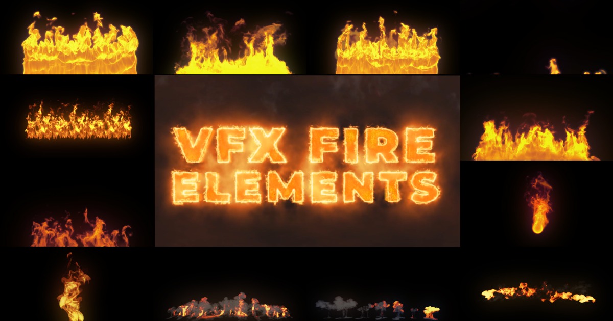 VFX Fire Elements 02(04.06.23) | 2D Textures & Materials | Unity Asset ...