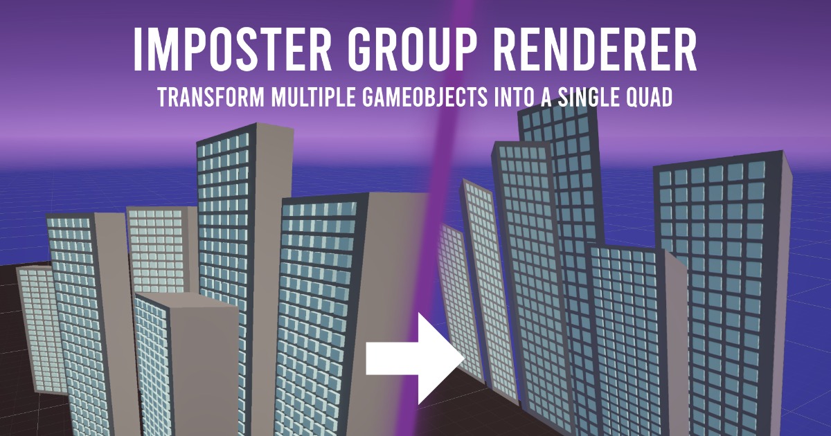 Imposter Group Renderer | Level Design | Unity Asset Store