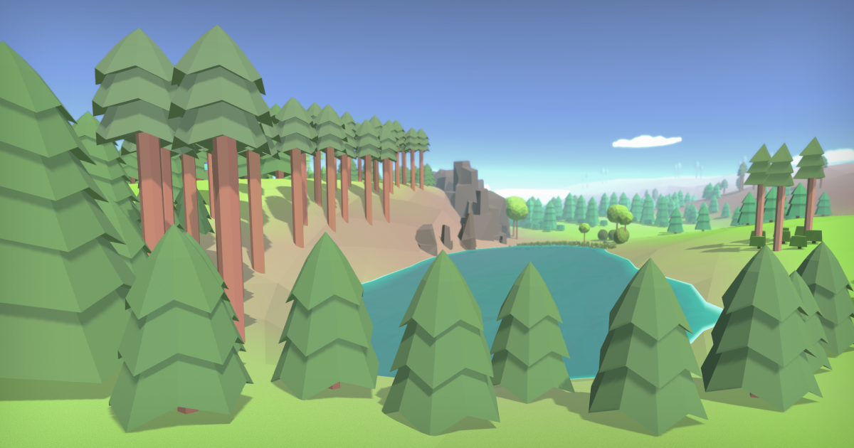 VR Low Poly Trees & Bushes | 3D Trees | Unity Asset Store