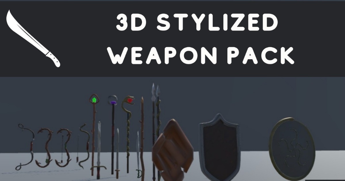 3D Stylized Weapon Pack | 3D Weapons | Unity Asset Store