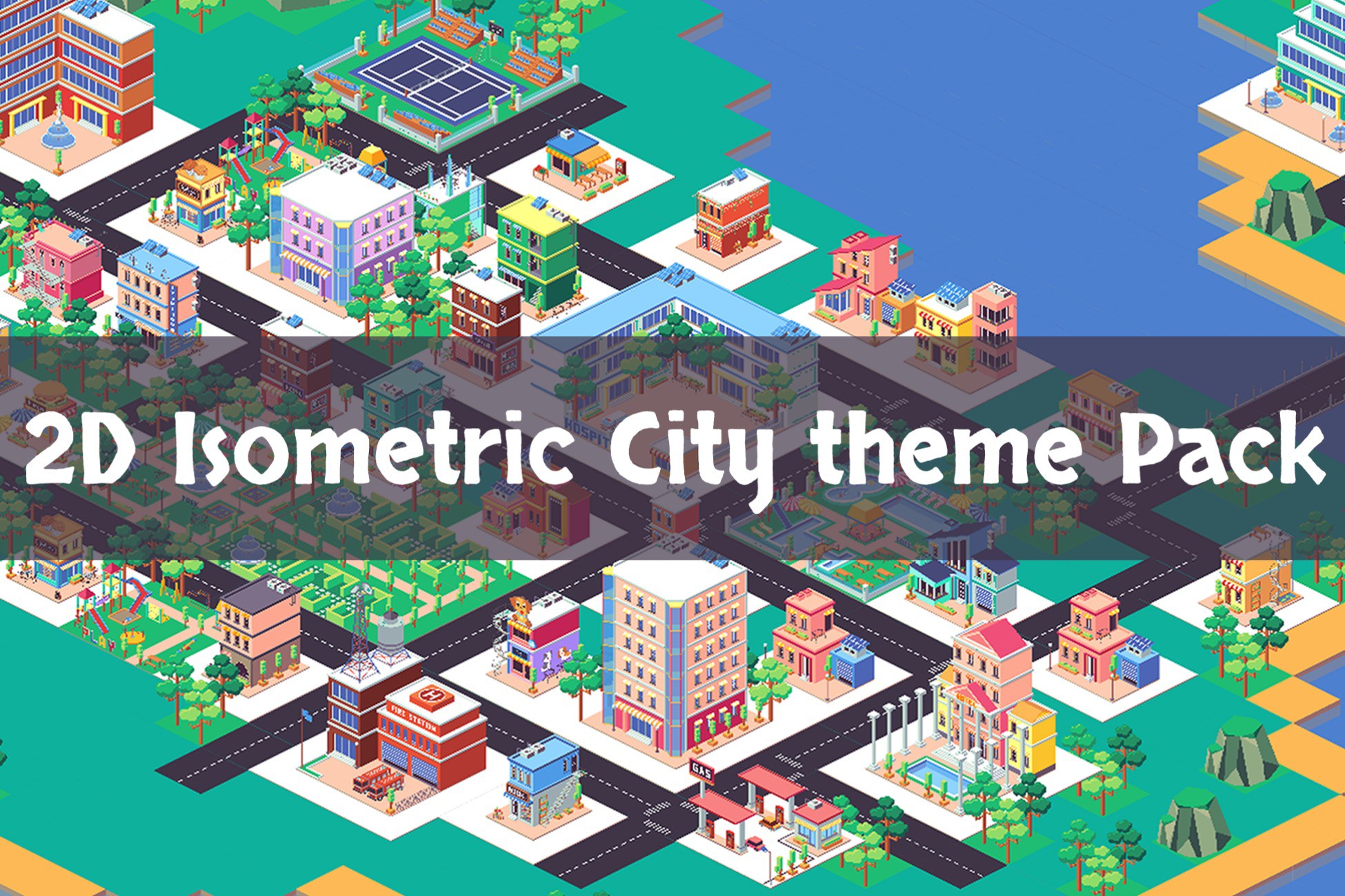 2D Isometric City theme Pack | 2D Environments | Unity Asset Store