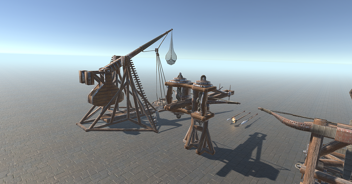 Large medieval static weapons | 3D Dungeons | Unity Asset Store