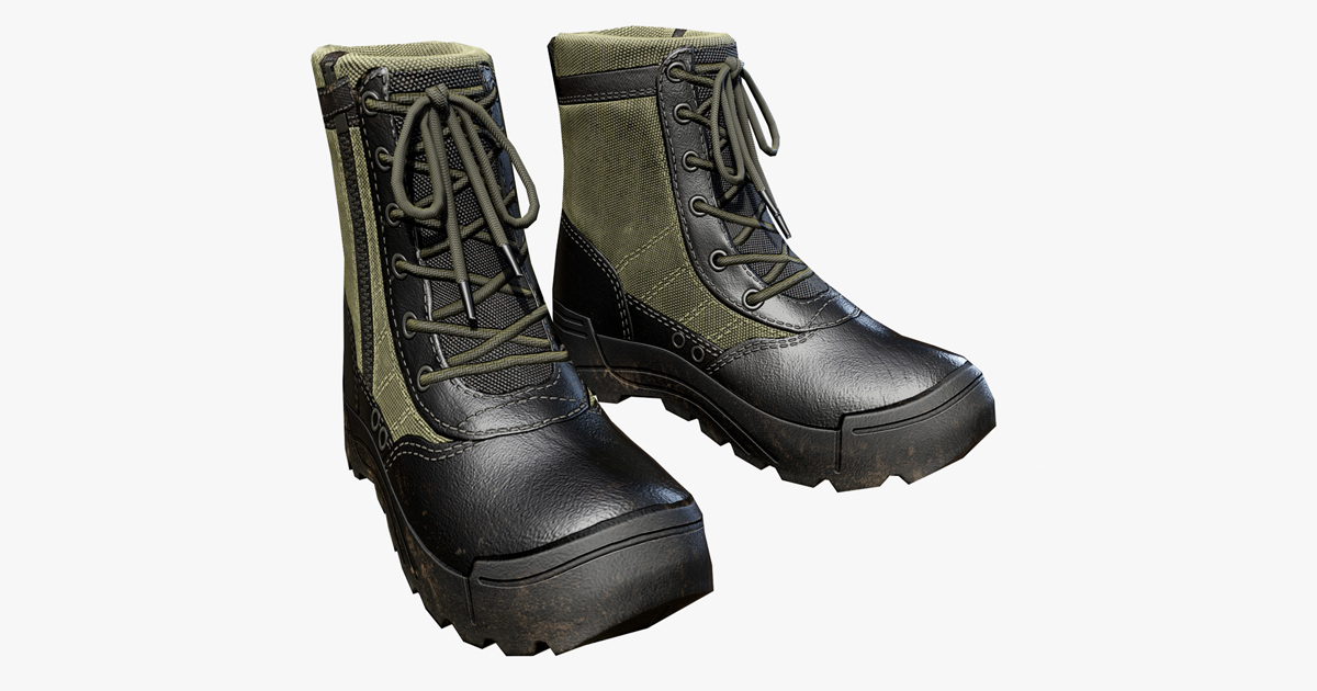 Tactical Boots B | 3D Clothing | Unity Asset Store