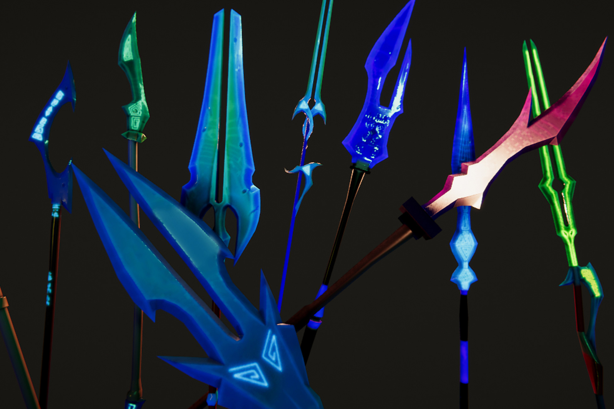 Stylized Long Blade HDRP Vol2 | 3D Weapons | Unity Asset Store