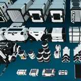 Sci-Fi Cargo and Storage Props