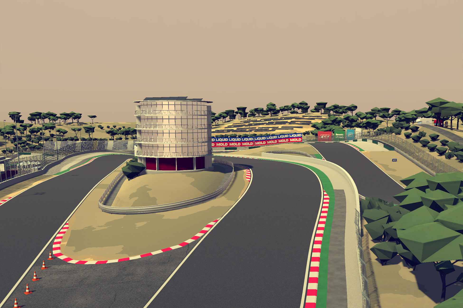Cartoon Race Track Portimao | 3D Roadways | Unity Asset Store