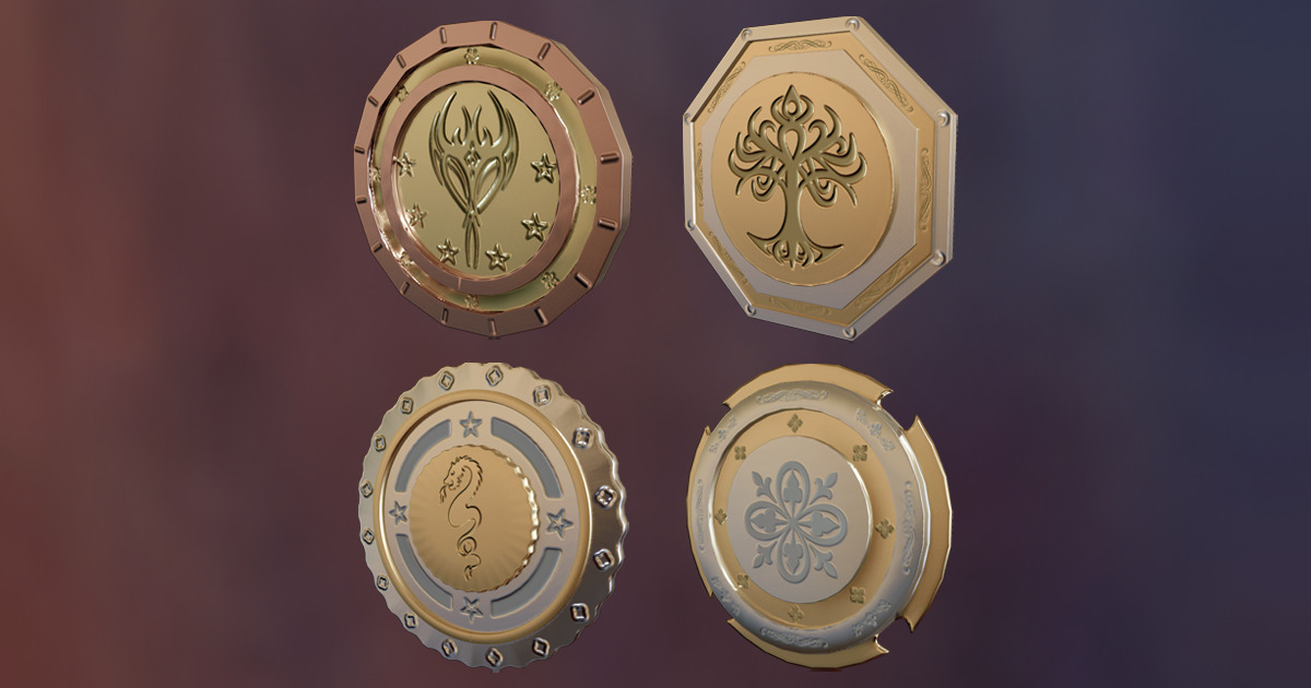 Metallic Coins Pack04 | 3D Props | Unity Asset Store