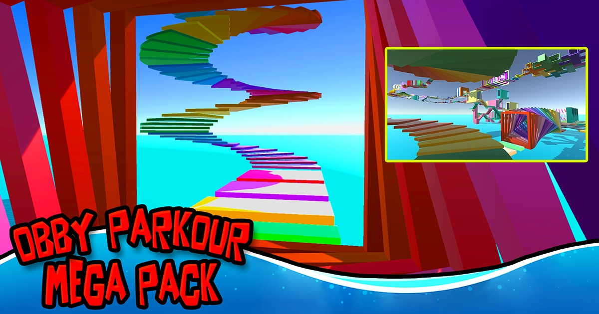 Obby Parkour Mega Pack | 3D Props | Unity Asset Store