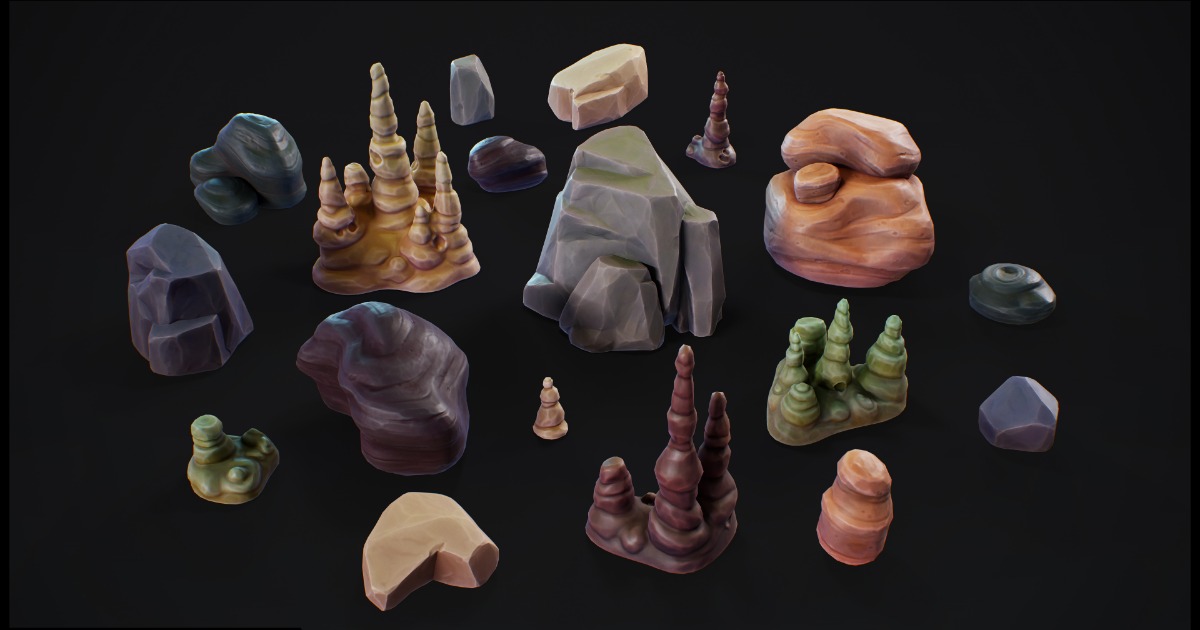 Stylized Rocks Package - Topologic Team | 3D Landscapes | Unity Asset Store