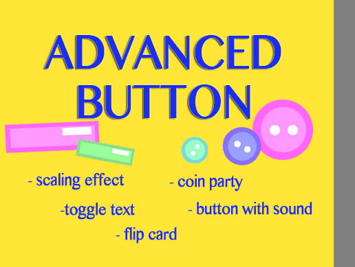 Advanced button | GUI 도구 | Unity Asset Store