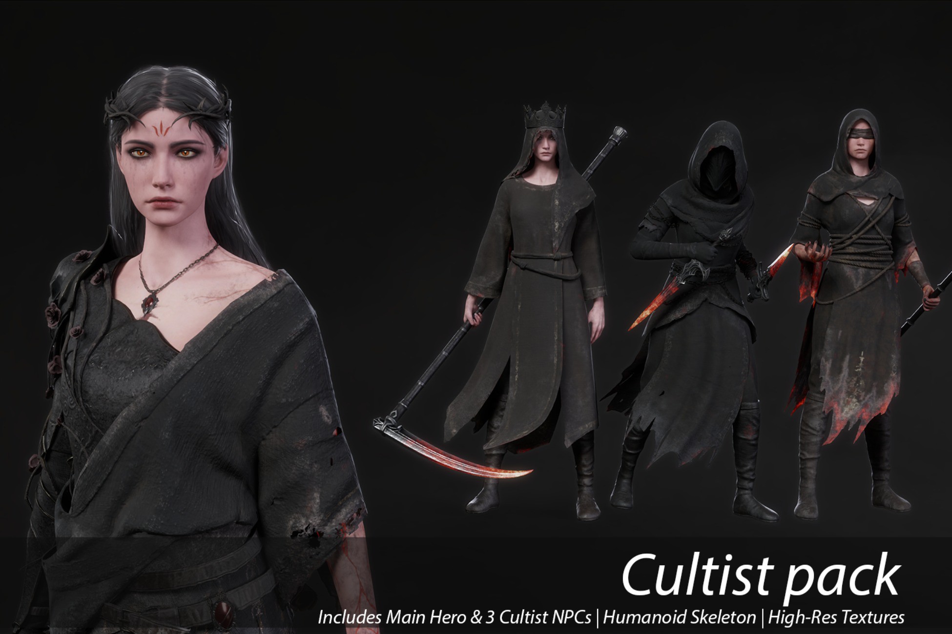 R:Cultist Pack | 3D Characters | Unity Asset Store