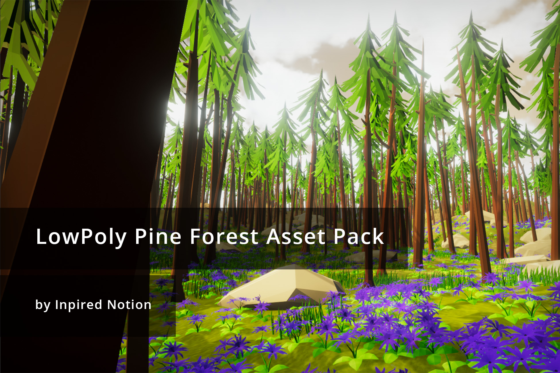 LowPoly Pine Forest Asset Pack by Inspired Notion | 3D Trees | Unity ...