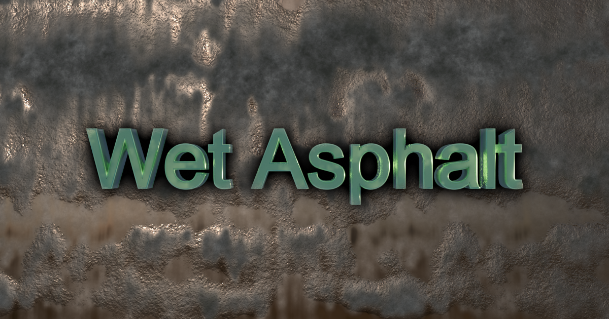 Realistic Wet Asphalt - Complete Material | 2D Roads | Unity Asset Store