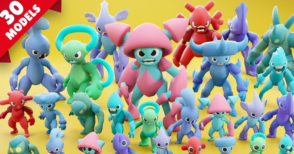 Monsters Pack 08 | 3D Creatures | Unity Asset Store
