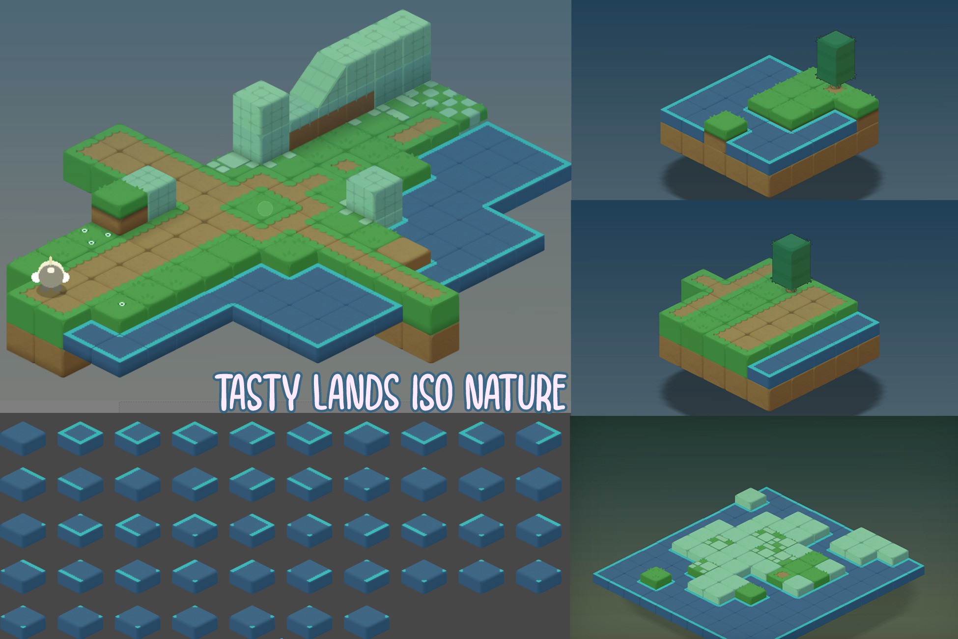 Tasty lands: Iso nature | 2D 环境 | Unity Asset Store