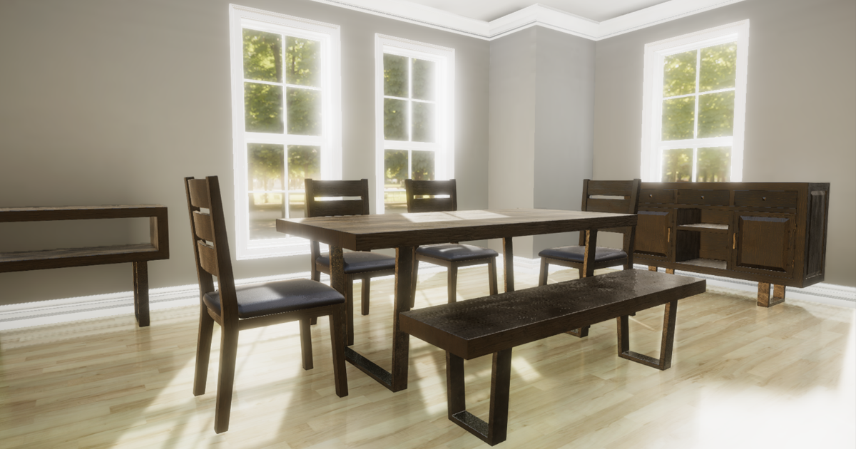 Rustic Furniture Set - RCFurniture | 3D Furniture | Unity Asset Store