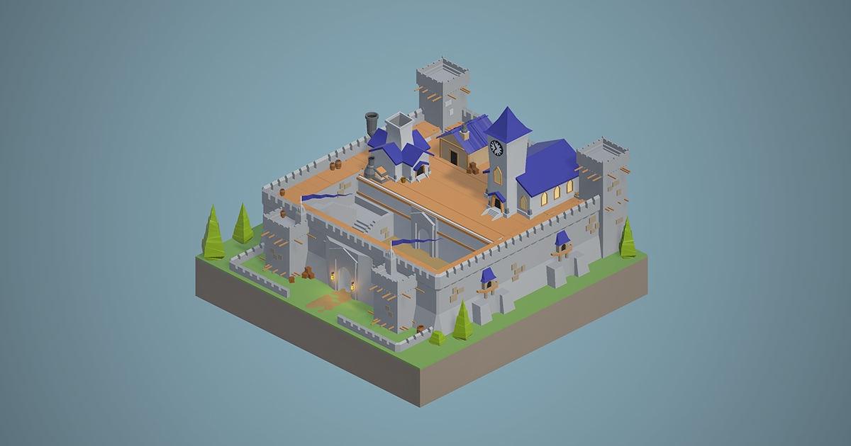 Low Poly Castle Pack - Polyworks | 3D Fantasy | Unity Asset Store