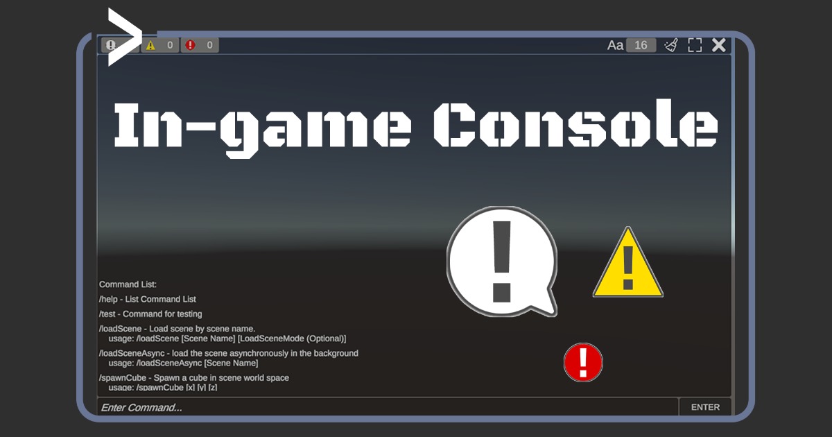 Unity In Game Console Combarryyunityingameconsole Unity Package 1689