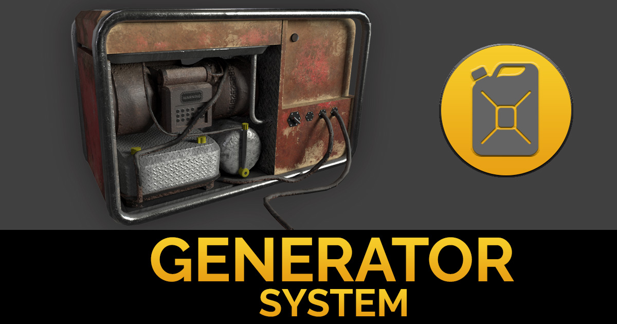 Generator Engine & Fuel System | Systems | Unity Asset Store