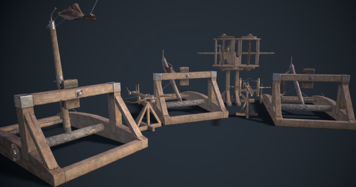 Top-Down Medieval Siege Weapons | 3D Weapons | Unity Asset Store