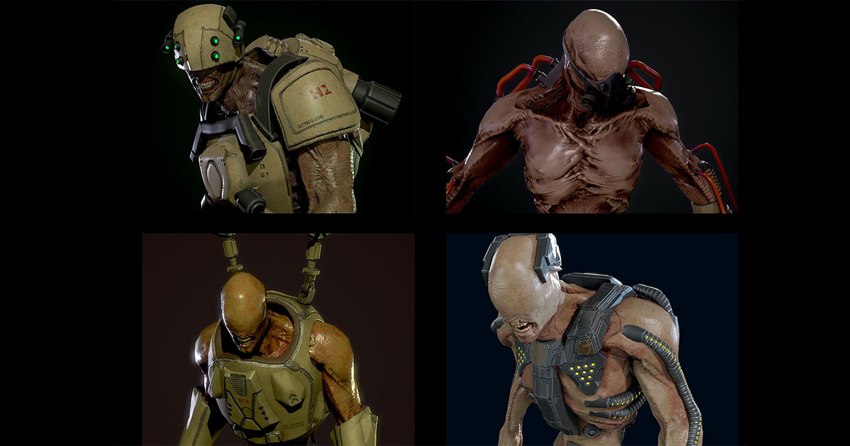 Cyber Mutant H Paack | 3D Creatures | Unity Asset Store