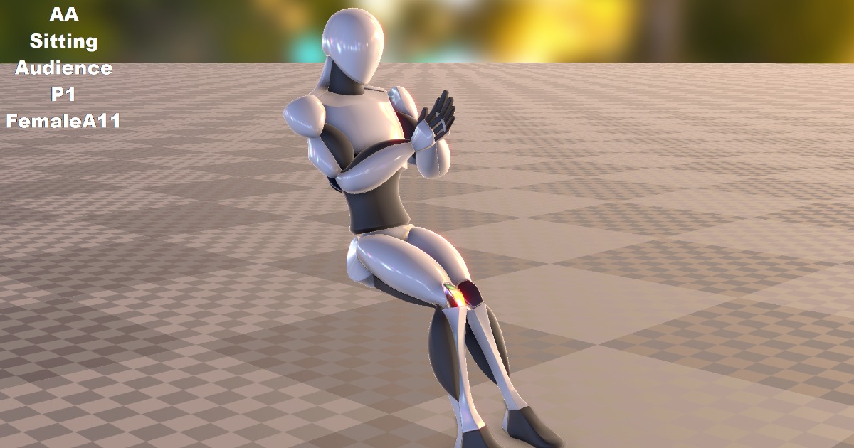 AA Sitting audience P1 animations package | 3D Animations | Unity Asset Store