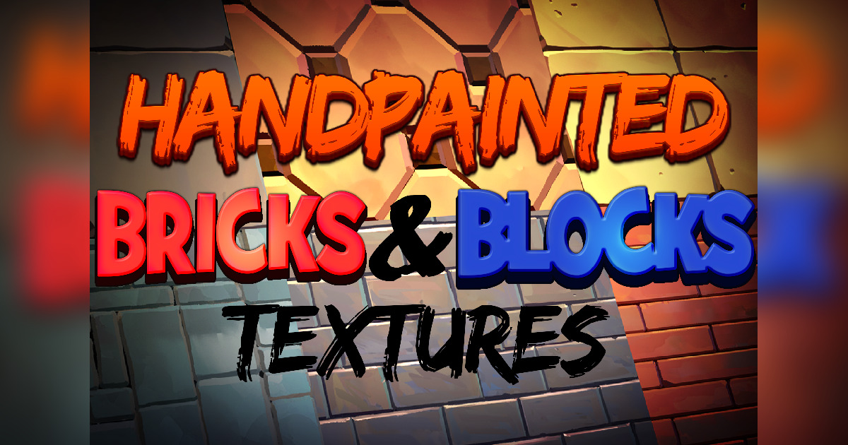 Handpainted Bricks & Blocks Textures | 2D 材质与材料 | Unity Asset Store