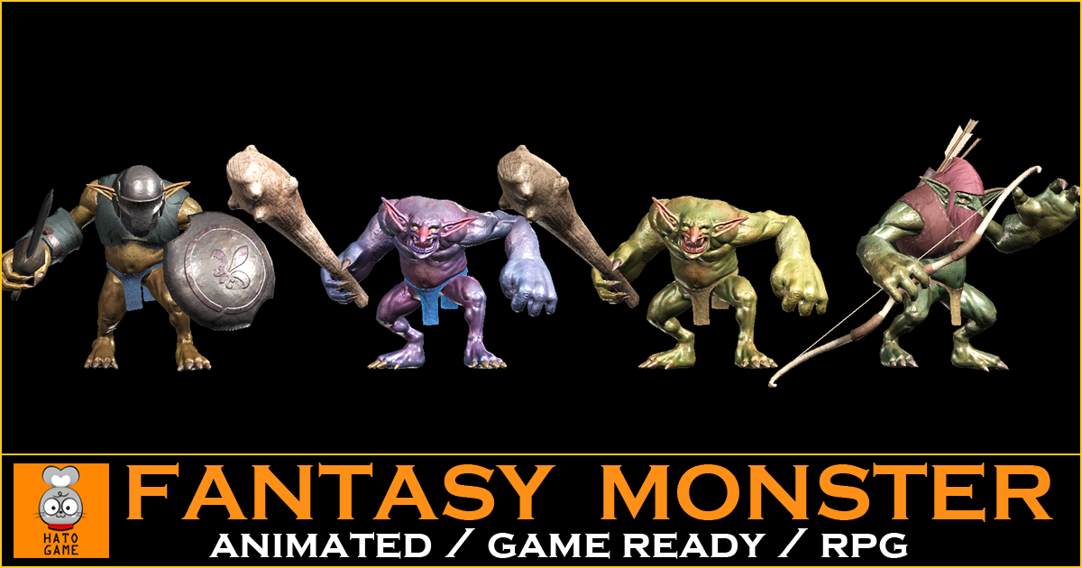 01_Monster Bundle 15 | 3D Creatures | Unity Asset Store