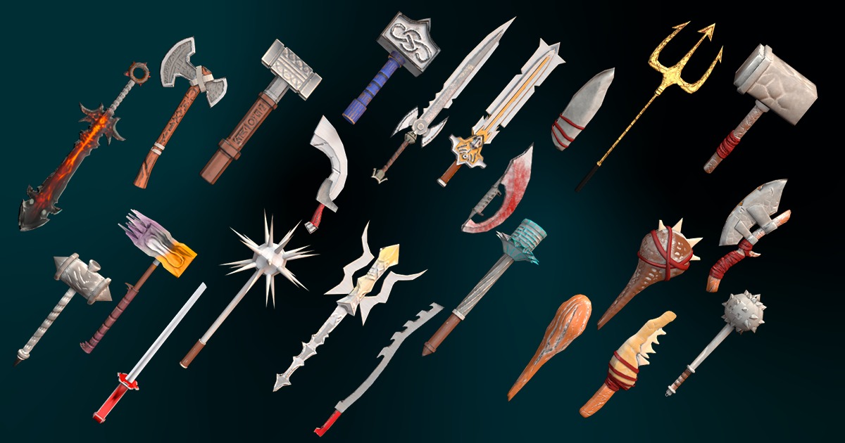 Forged Legends: Sword and Hammer Collection | 3D Weapons | Unity Asset ...