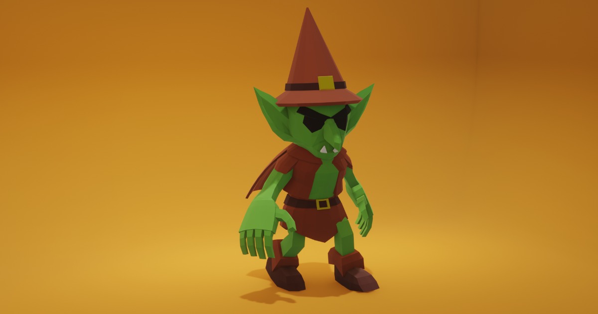 Low-poly Stylized cartoon Goblin | Characters | Unity Asset Store