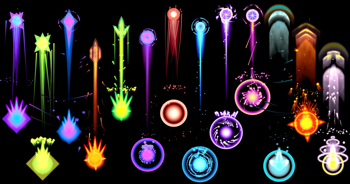 Space Shooter Projectile 2.5D Part 2 Package | VFX Particles | Unity ...