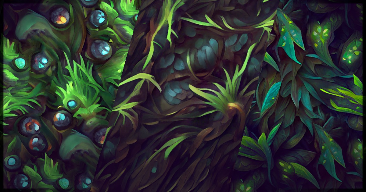 Grass Magic Forest Floor: 10 Textures (Hand-painted, Seamless ...