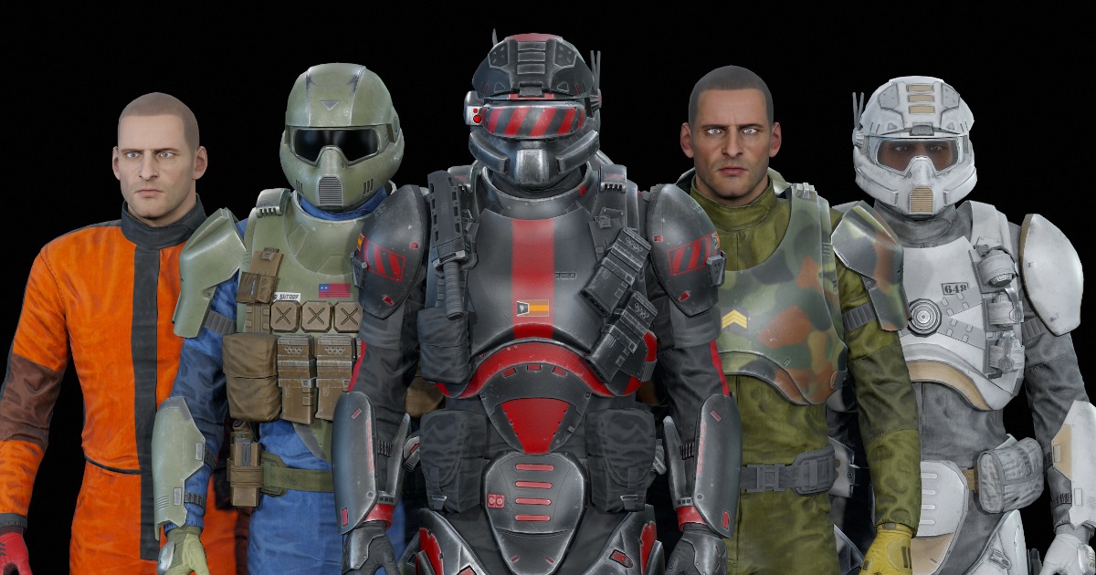 Sci-fi Modular Military | 3D Characters | Unity Asset Store