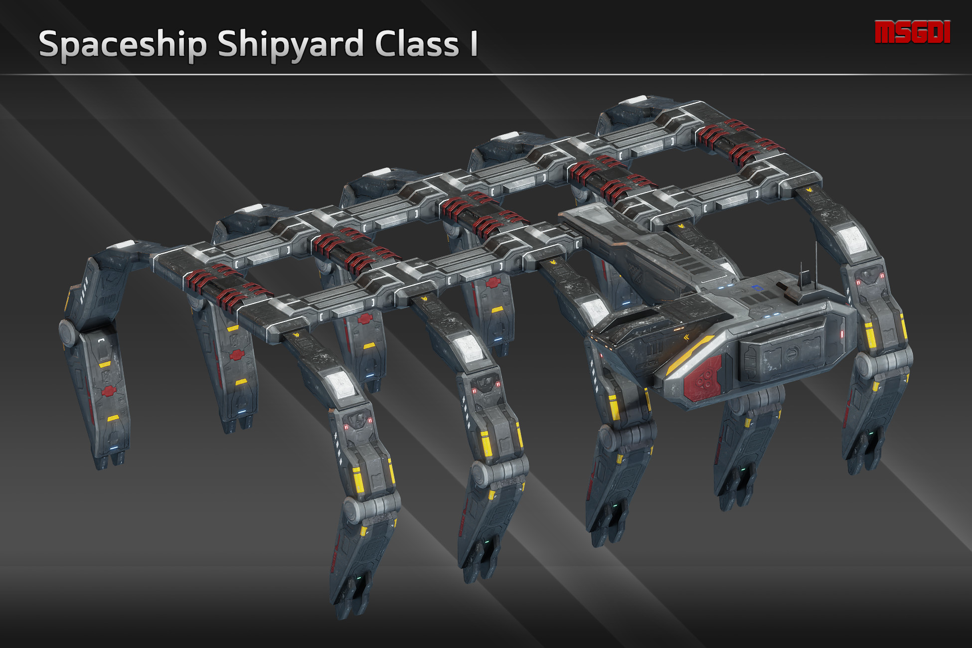 Spaceship Shipyard Class I | 3D Space | Unity Asset Store