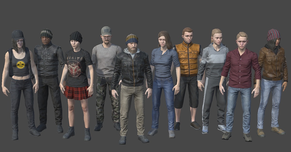 npc_casual_set_01 | 3D Humanoids | Unity Asset Store