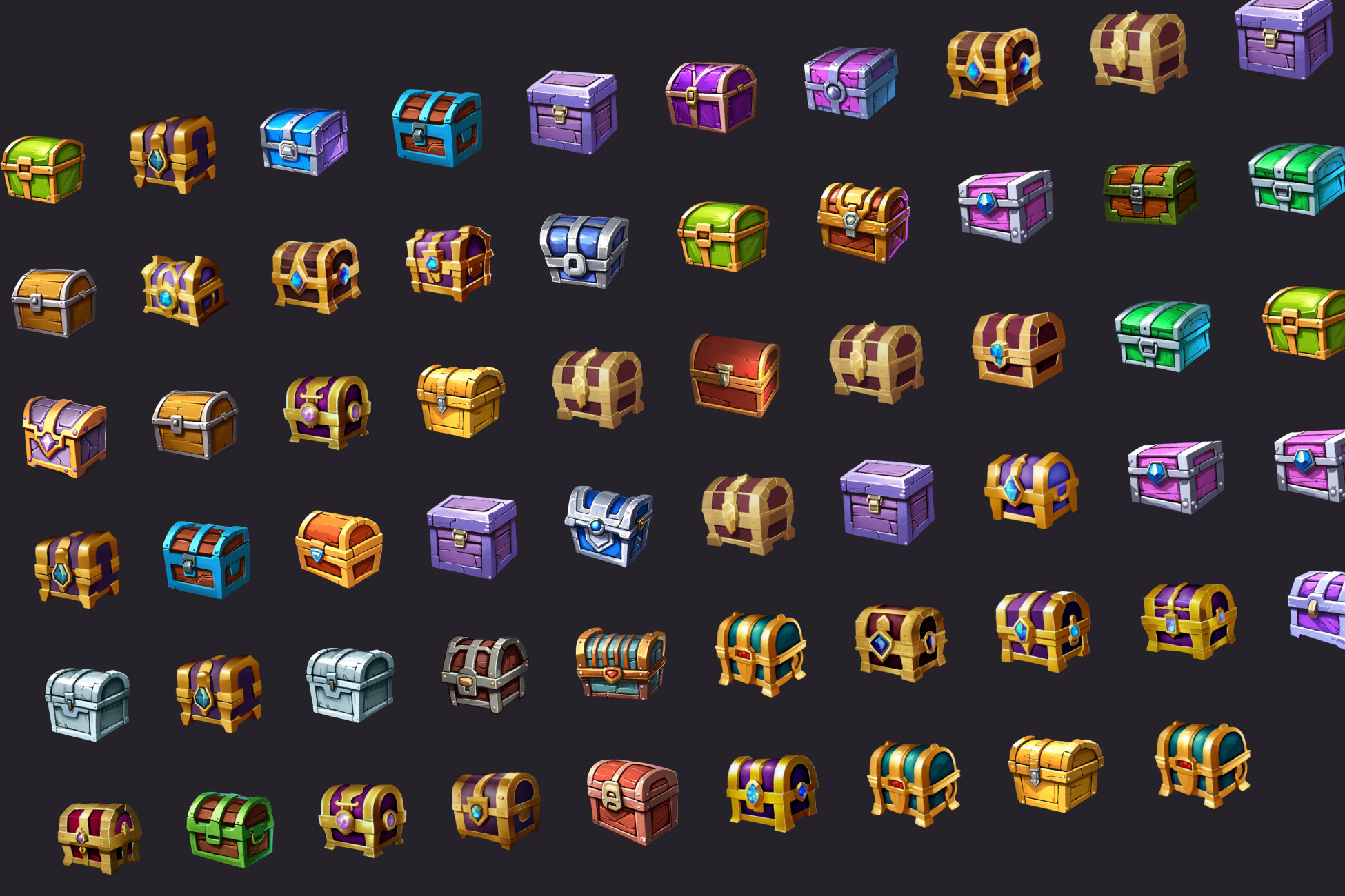 Rpg Chest Pack 2d Icons Unity Asset Store