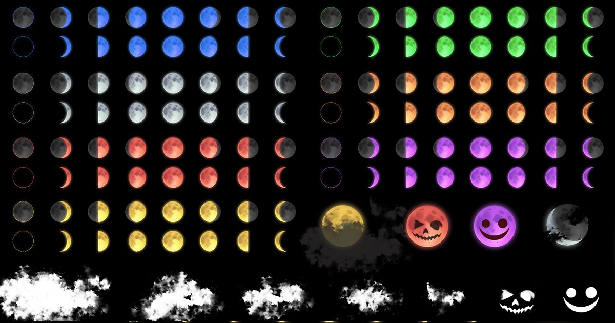 MoonAgeImageSet | 2D Icons | Unity Asset Store