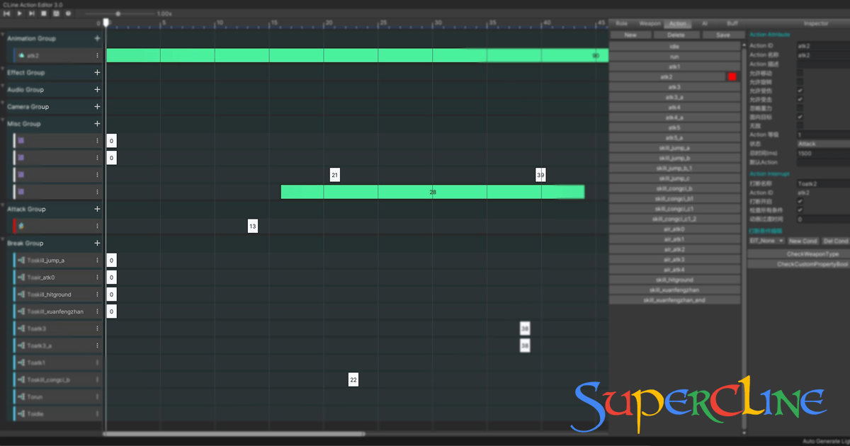 CLine Action Editor 3 | Game Toolkits | Unity Asset Store