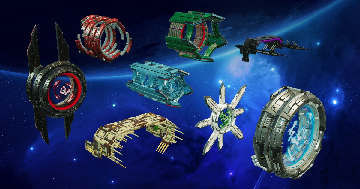 Sci-Fi Modular Warp Gates | 3D Space | Unity Asset Store