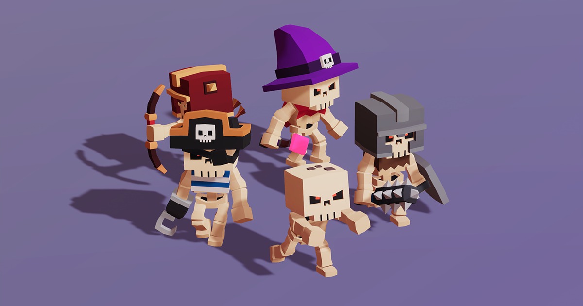 Skeletons Modular Pack Toon Series | Characters | Unity Asset Store