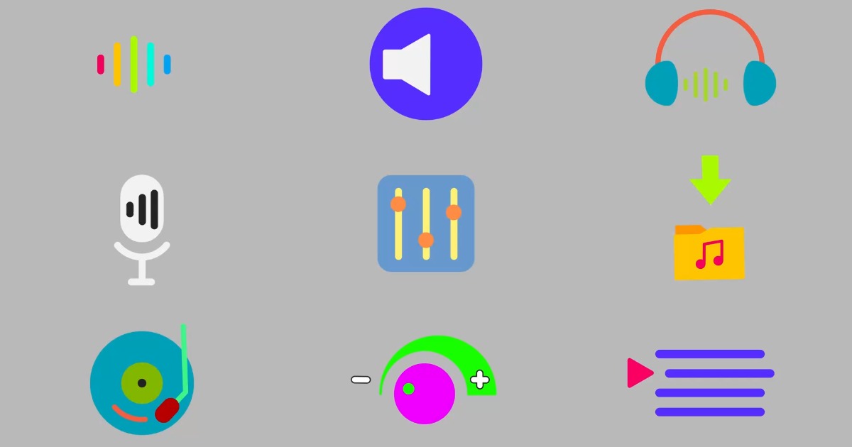 Music And Audio Icons Pack (09.06.25) | 2D Textures & Materials | Unity ...