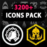 Flat GUI RPG Vector Icons Pack