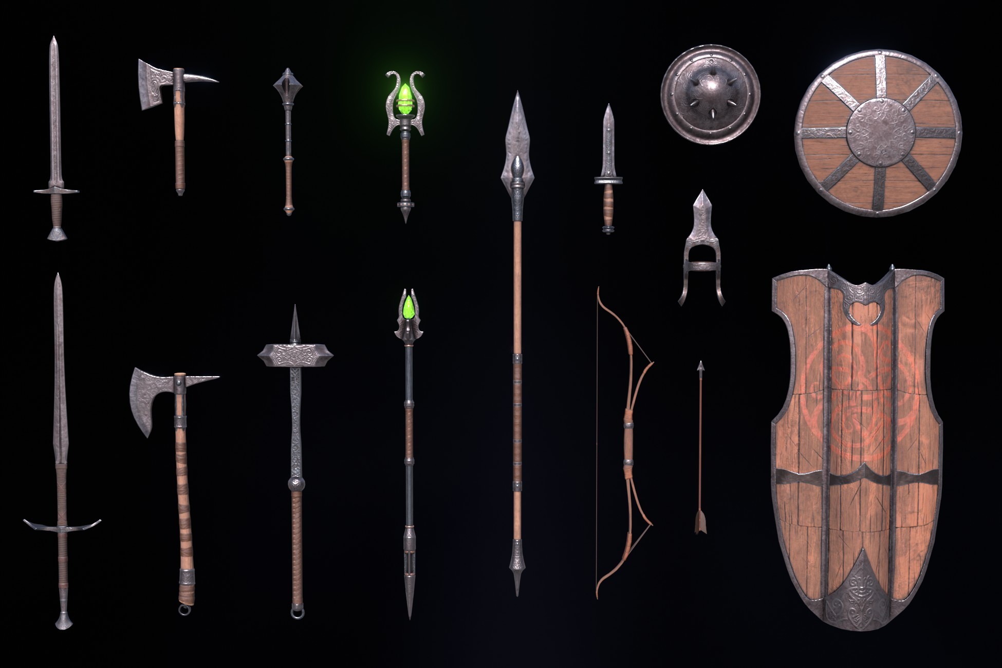 Iron Fantasy Weapon Set | 3D Weapons | Unity Asset Store