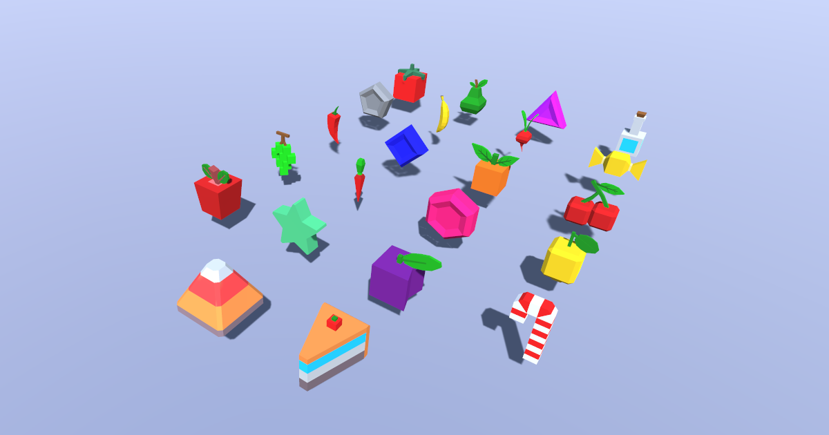 Edible Items(Low-Poly) | 3D Food | Unity Asset Store